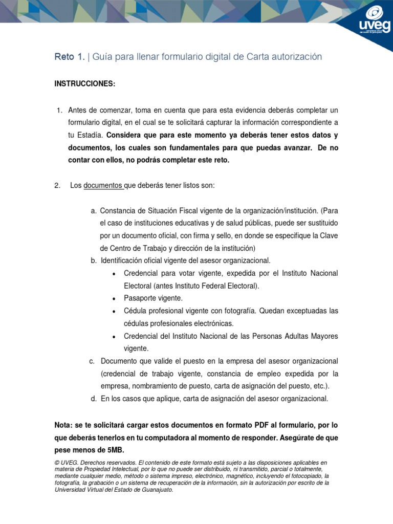 Guía para Llenado de Formulario Digital | PDF