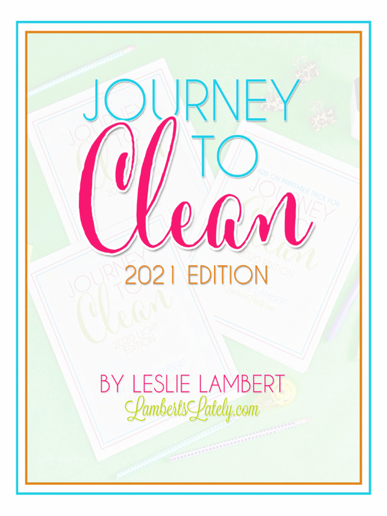 Journey To Clean 2021 Uhb | PDF | Bookbinding | Time Management