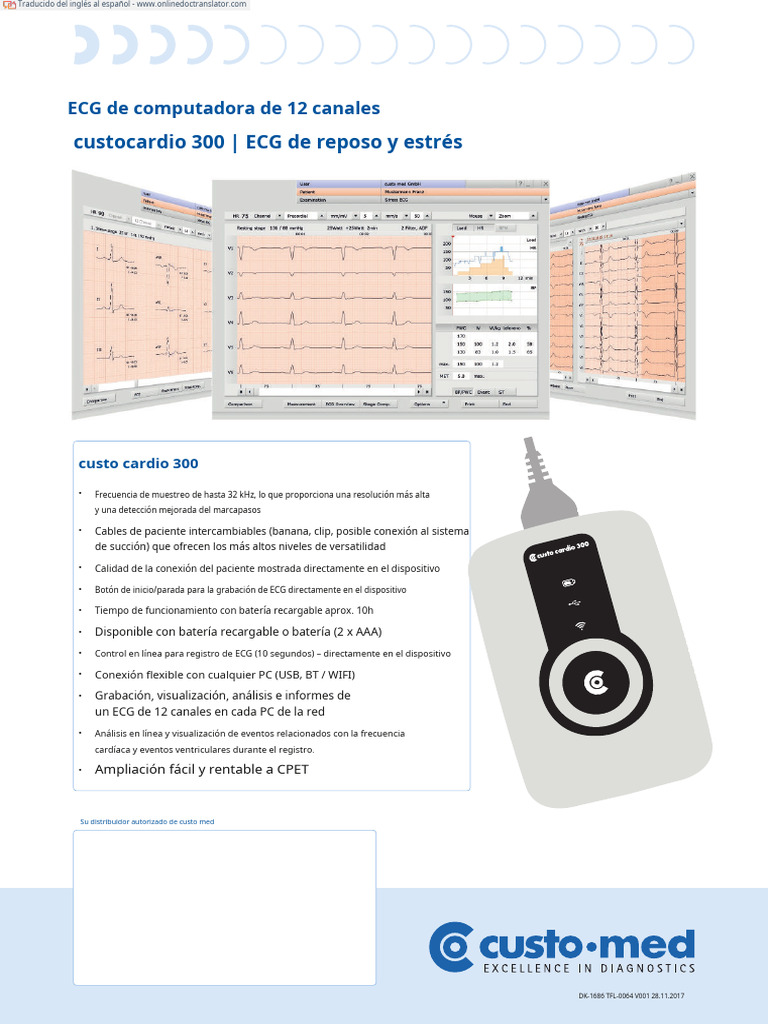 TFL 0064 Custo Cardio 300 Resting and Stress ECG V01 28 11 2017 DK 1686 ...
