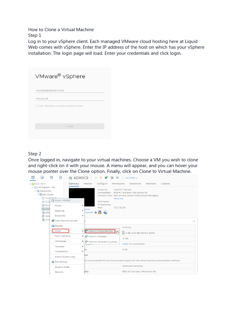 How To Clone A Virtual Machine | PDF | Technology & Engineering
