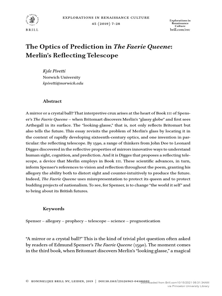 (23526963 - Explorations in Renaissance Culture) The Optics of ...