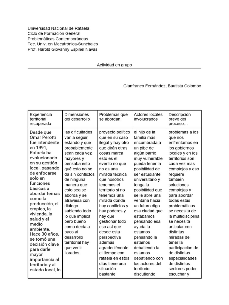 Actividad en Grupo | PDF