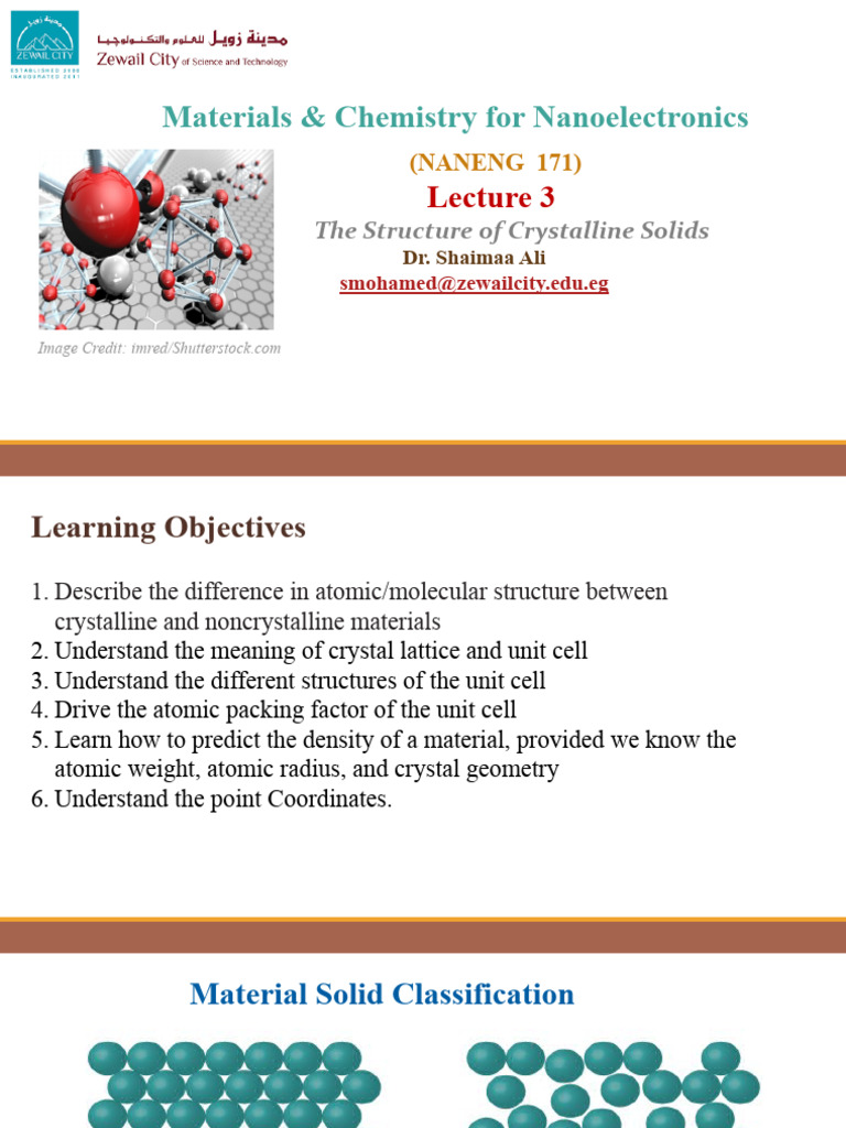 Spring 2024 - Lecture - 3 - The Structure of Crystalline Solids | PDF ... Spring 2024 - Lecture - 3 - The Structure of Crystalline Solids | PDF ...