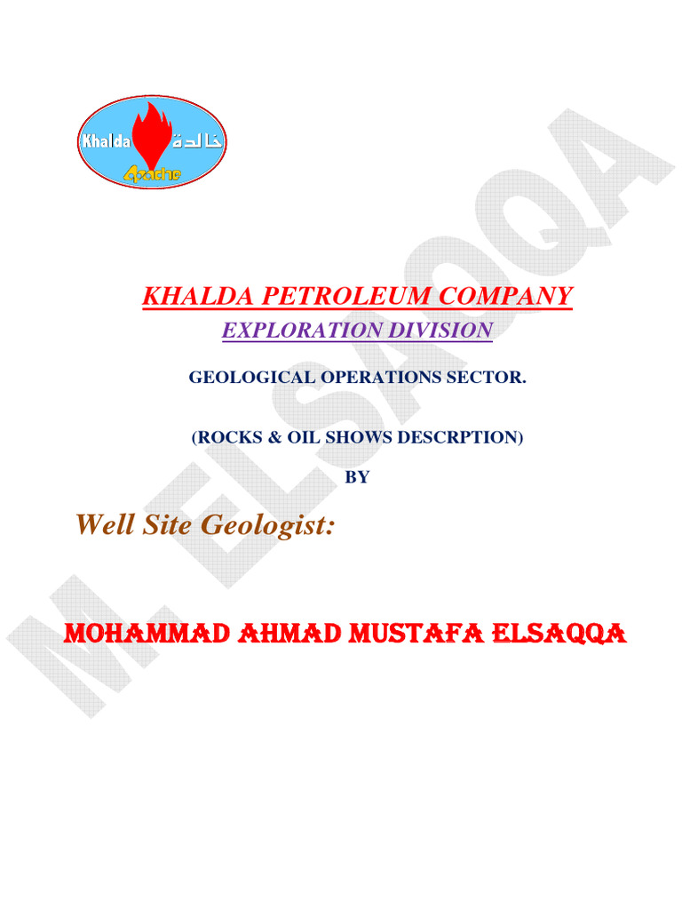 Rocks and Oil Shows Description | PDF | Geology
