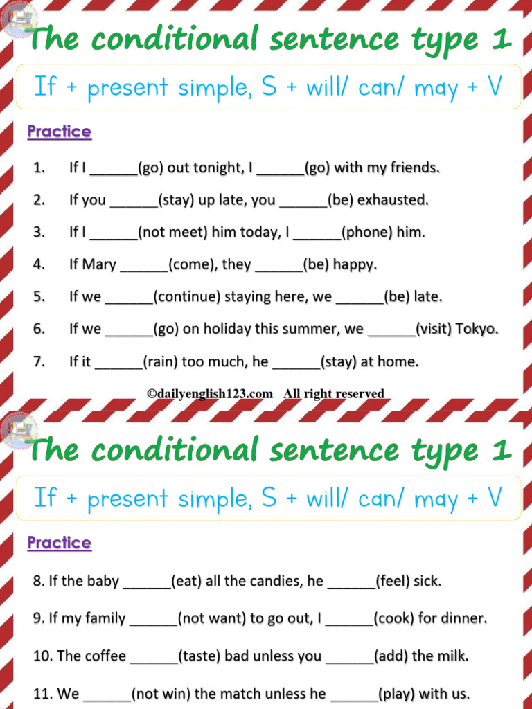 The Conditional Sentence 1 | PDF