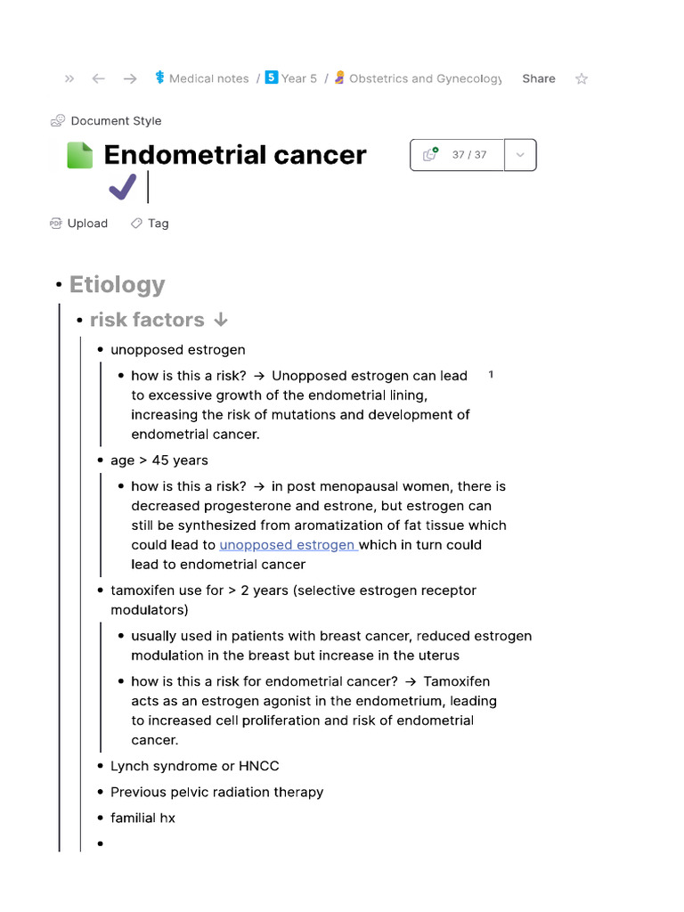 Endometrial Cancer | PDF
