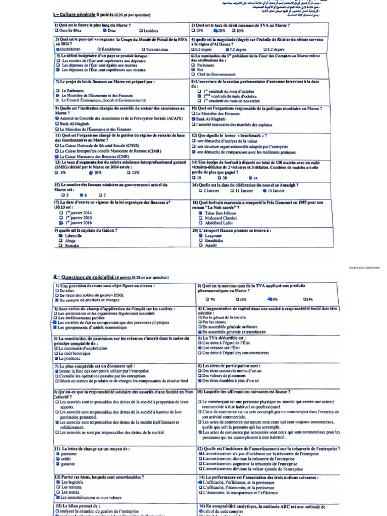 MEF 2024 (1) Corriger | PDF