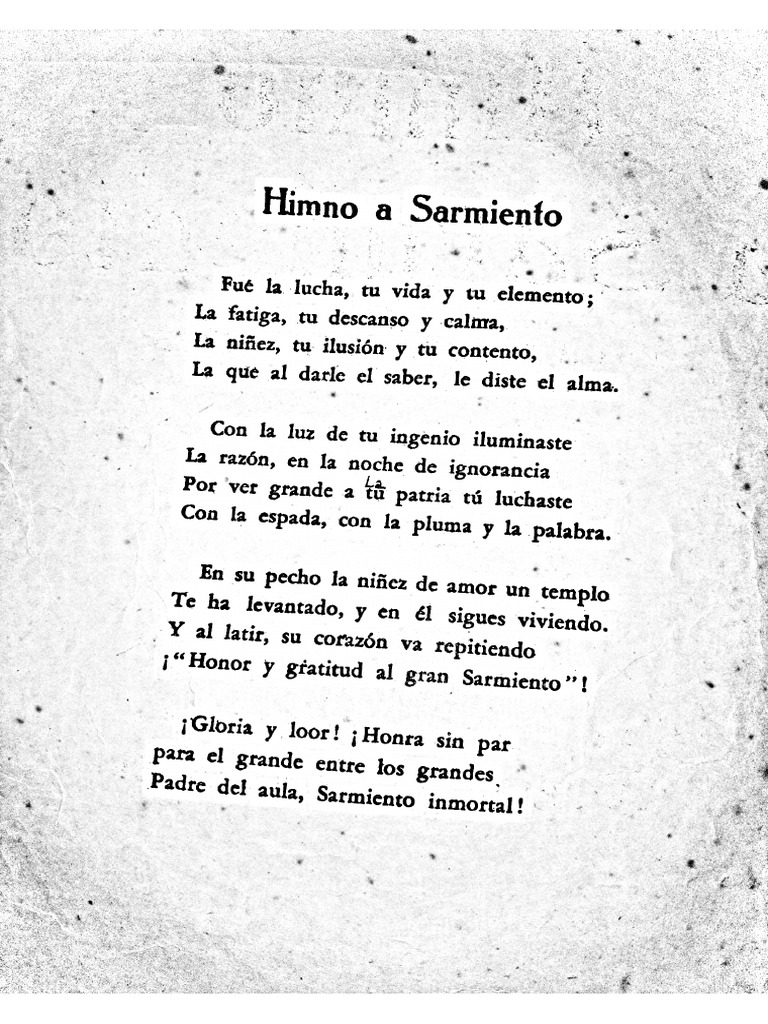 Himno A Sarmiento | PDF