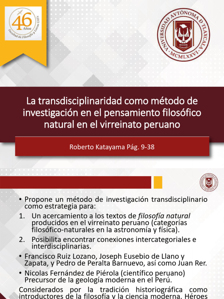 Roberto Katayama - La Transdiciplinaridad | PDF | Astronomía | Science