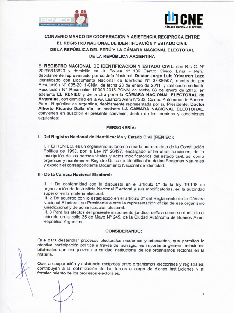 2016 CNE RENIECPeru | PDF