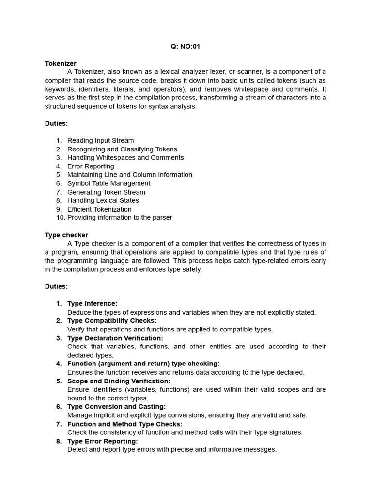 Compiler Construction Past Paper 2022 Solution | PDF | Parsing | Program Optimization