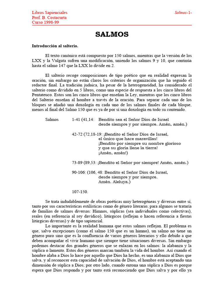 SALMOS | PDF | Salmos