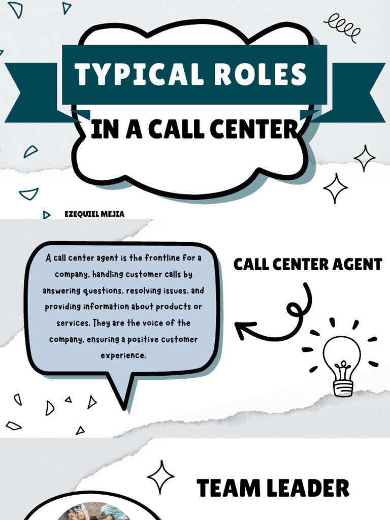 Roles in A Call Center | PDF | Call Centre | Human Resources
