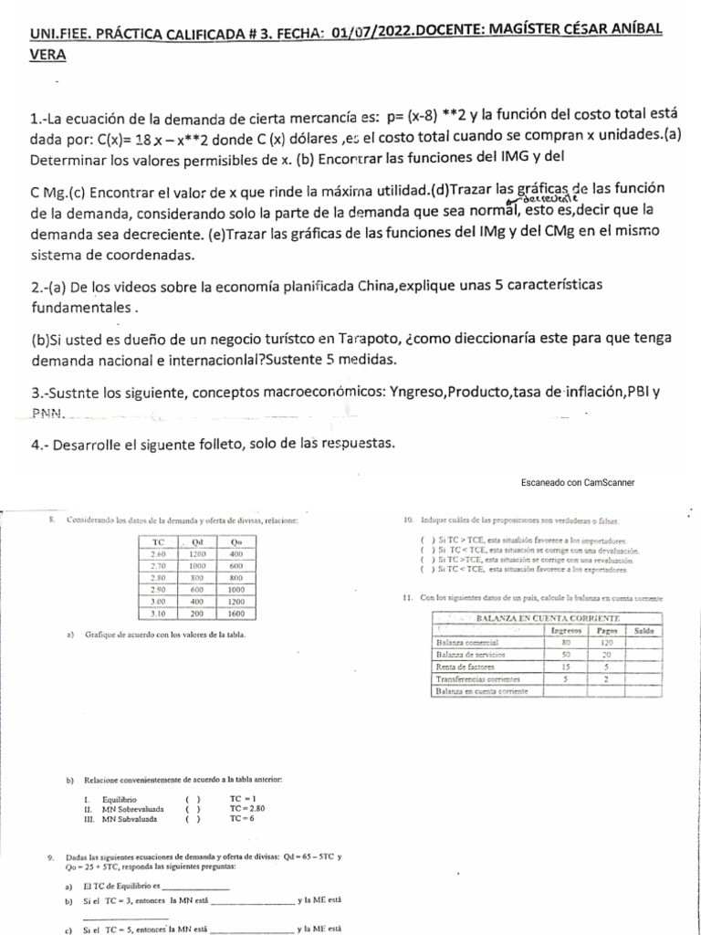 PC-3 2022-1 (Prof. Vera) | PDF