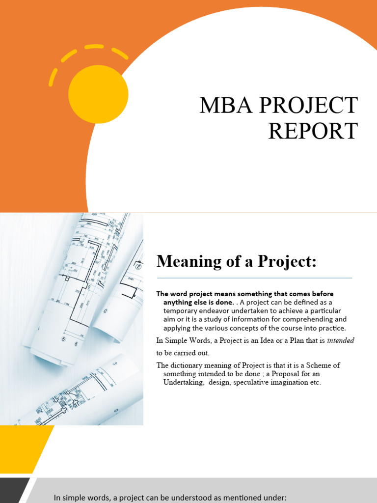 MBA Project Report Guideline | PDF | Sampling (Statistics) | Data