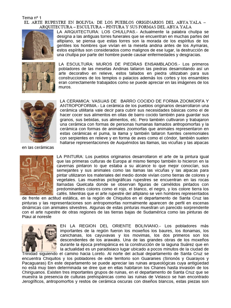 Tema Nº 1 PUEBLOS ORIGINARIOS 1RO SEC | PDF