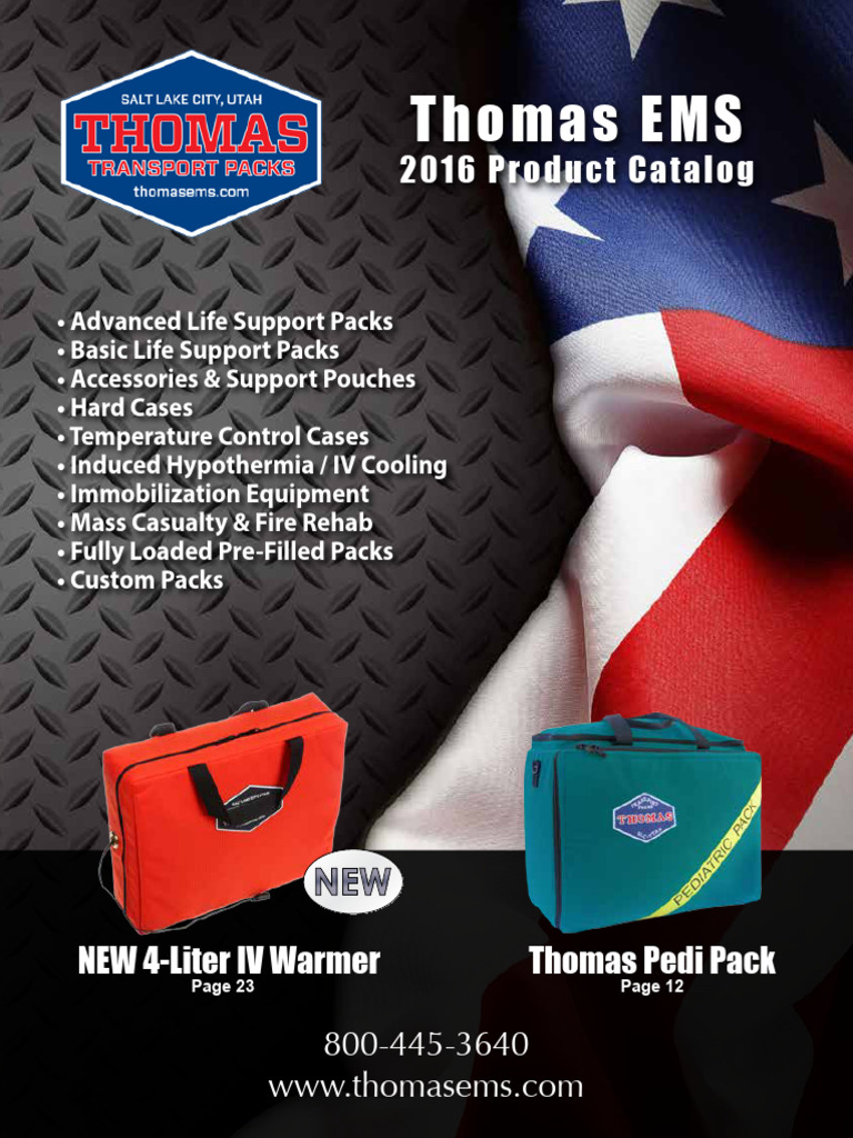 Thomas EMS 2016 Catalog Final | PDF | Backpack | Intravenous Therapy