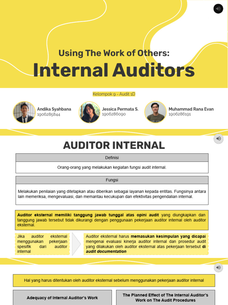 Peran Auditor Internal dalam Audit Eksternal | PDF