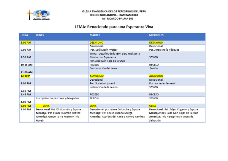Programa Asamblea | PDF