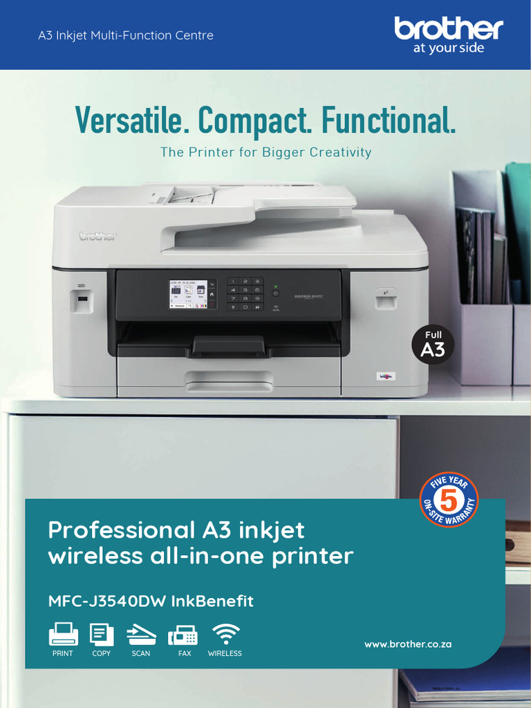 Brother MFC-J3540DW | PDF | Image Scanner | Fax