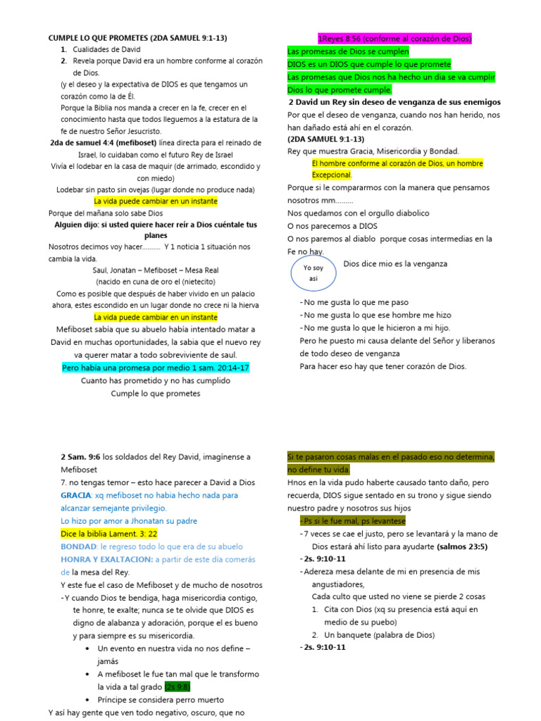 David y Mefiboset | PDF | Salvación | Dios