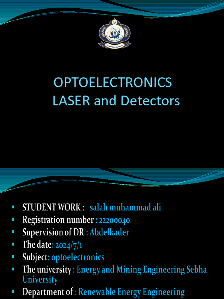 Optoelectronics (Salah) 1 | PDF | Laser | Electromagnetic Radiation