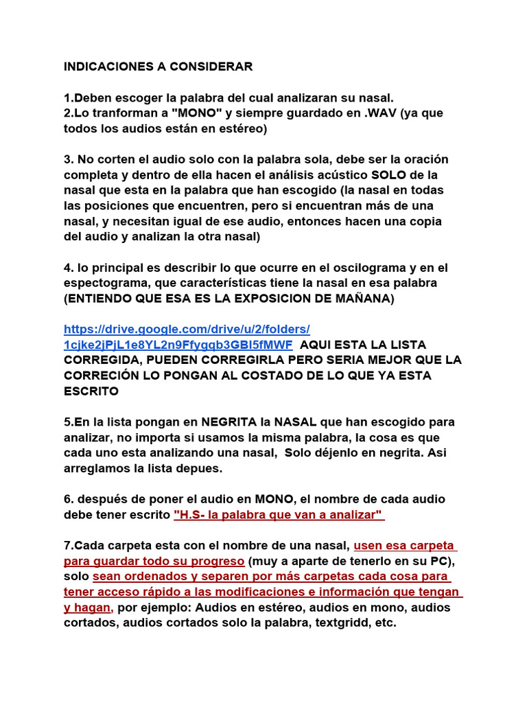 INDICACIONES A CONSIDERAR | PDF