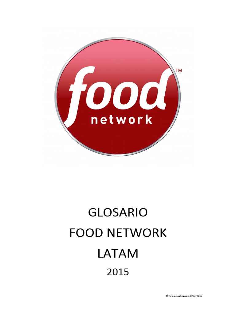 Glosario Food Network LATAM 2015 | PDF | Tocino | filete