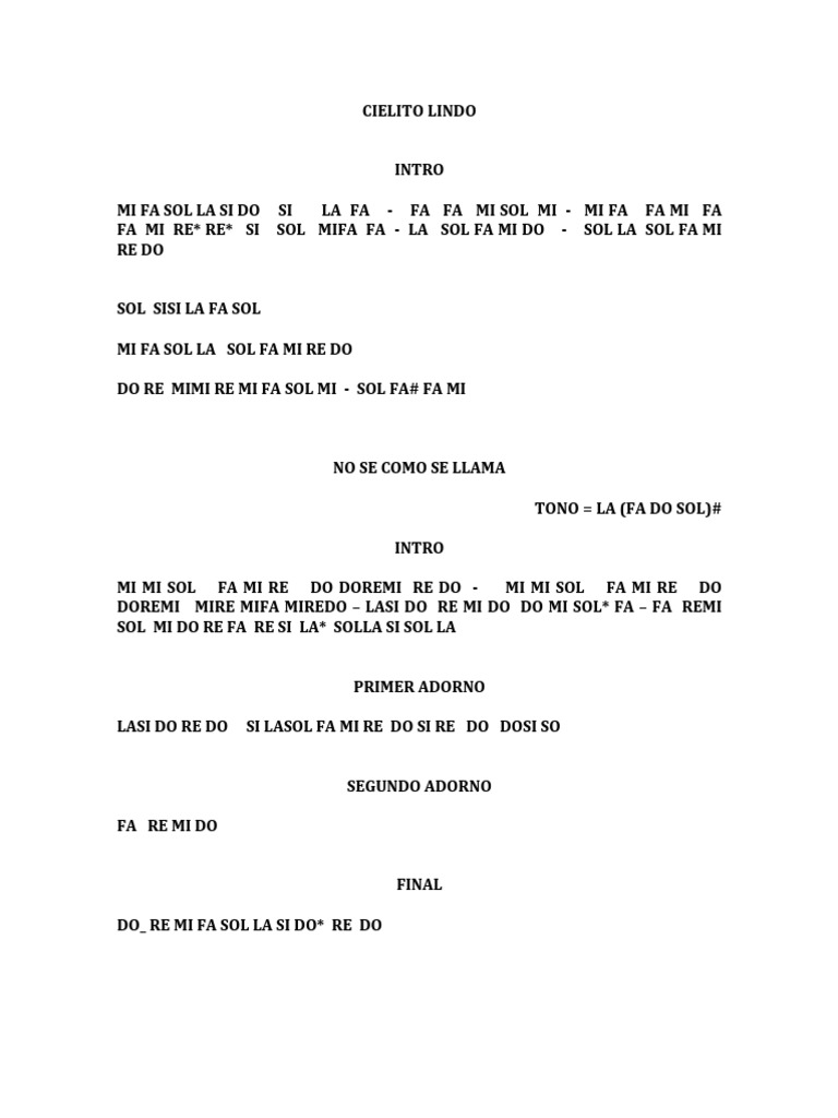 Cielito Lindo 075311 | PDF | Artes del Lenguaje y Comunicación