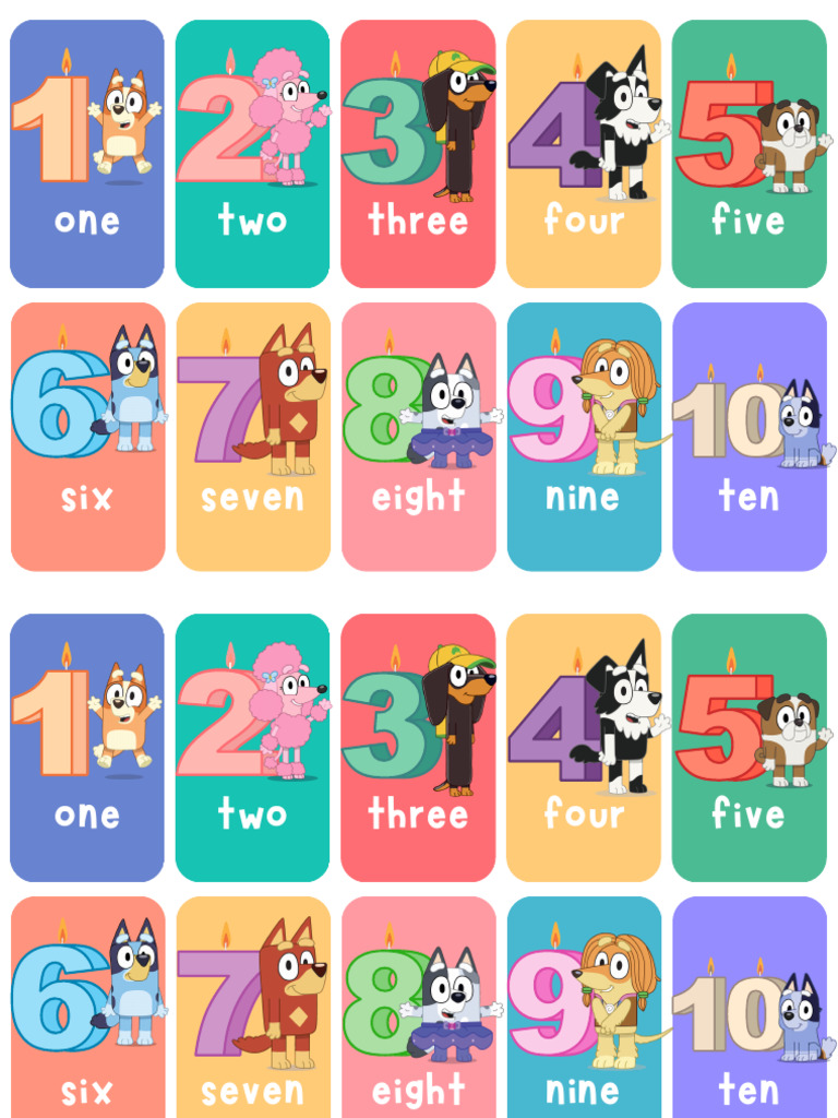 Colorful Fun Math Number Flashcards - 20240628 - 150703 - 0000 | PDF