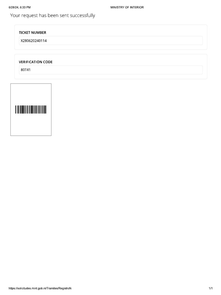 Nicaragua Form | PDF