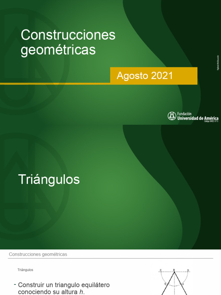 Construcciones Geométricas | PDF | Triángulo | Rectángulo