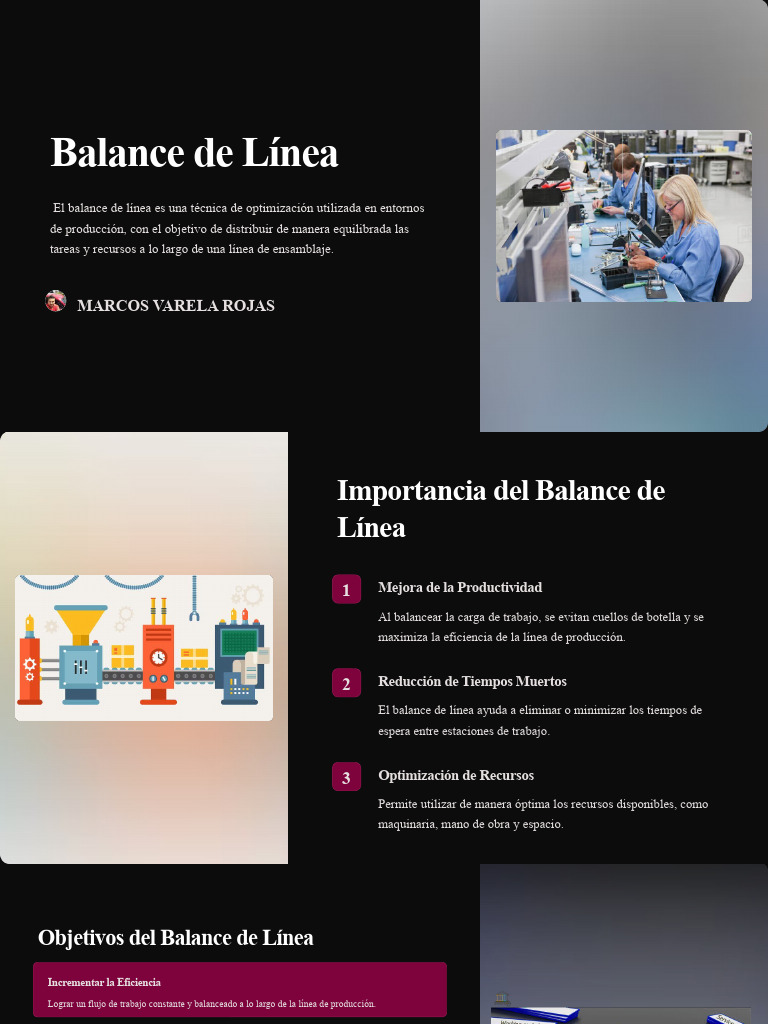 Balance de Linea | PDF | Lean Manufacturing | Producción y fabricación