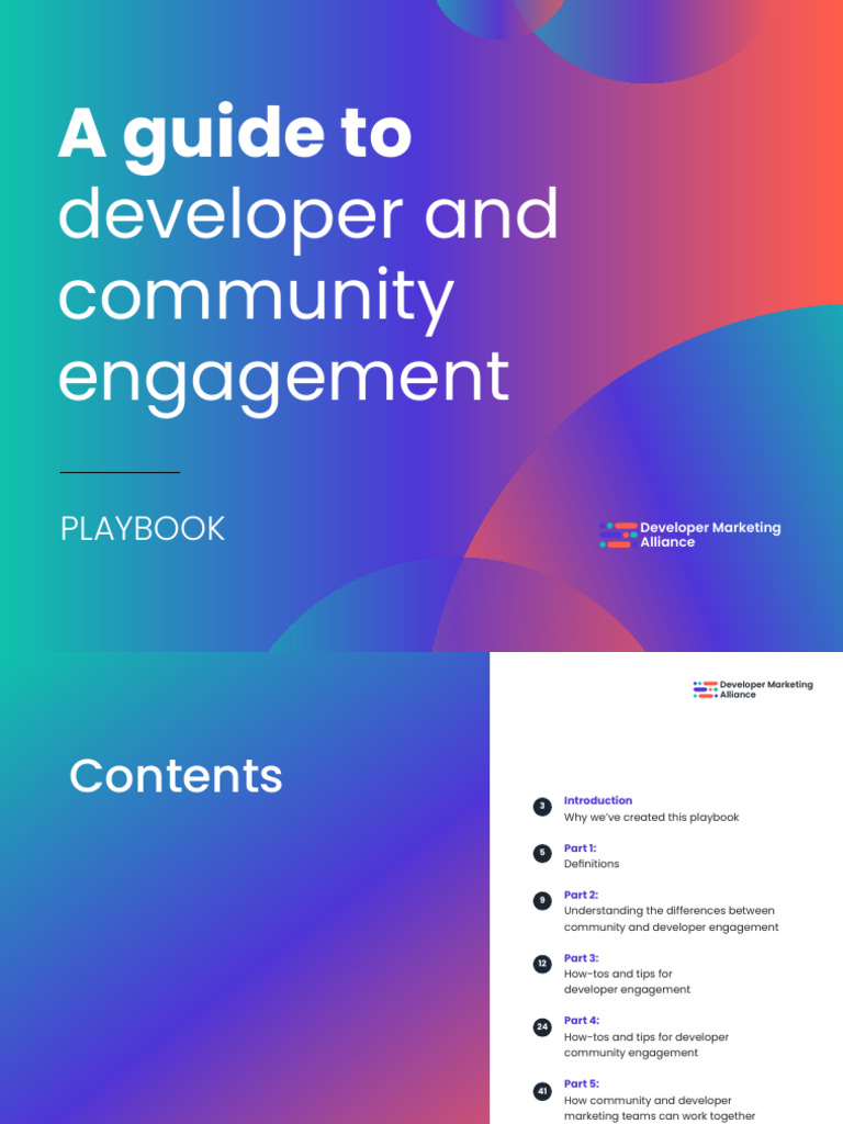 Guide To Developer Community and Engagement - Playbook | PDF | Brand ...