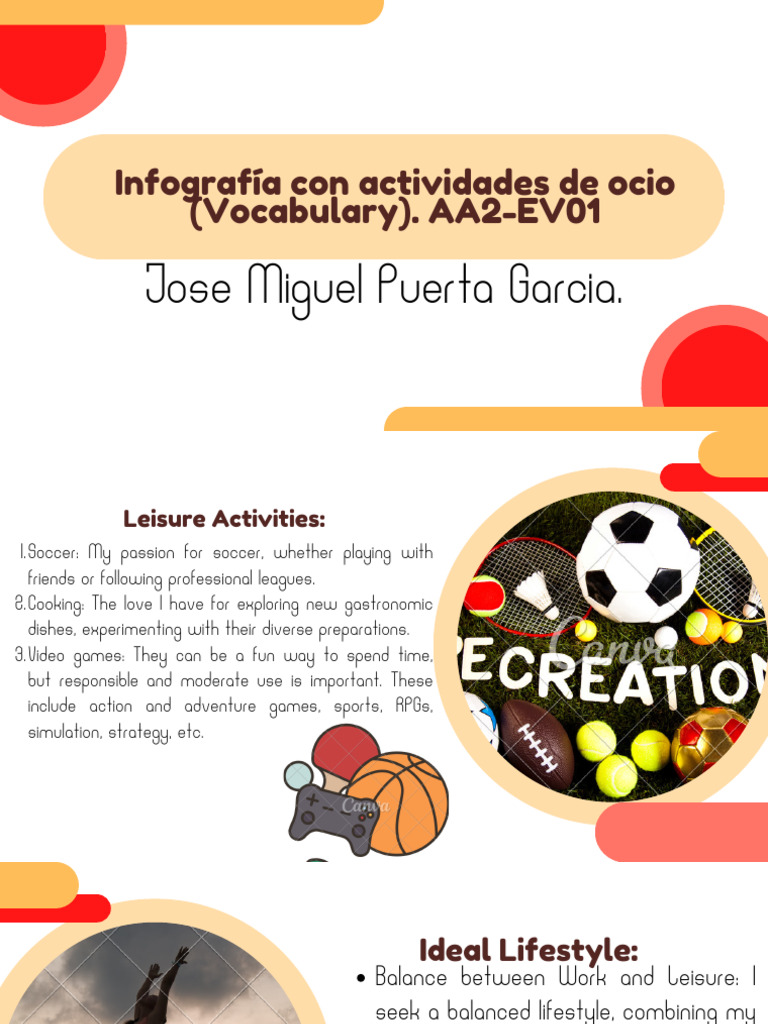 Infografía Con Actividades de Ocio (Vocabulary) - AA2-EV01 | PDF ...