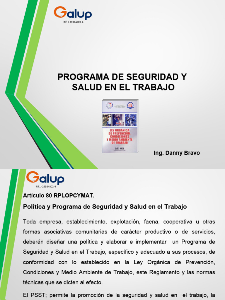 Presentacion PSSL 2019 | PDF | Seguridad y salud ocupacional | Derecho laboral