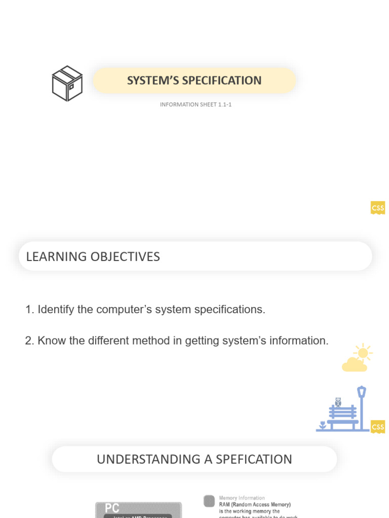 1.1 2 System Specification | PDF | Usb | Random Access Memory