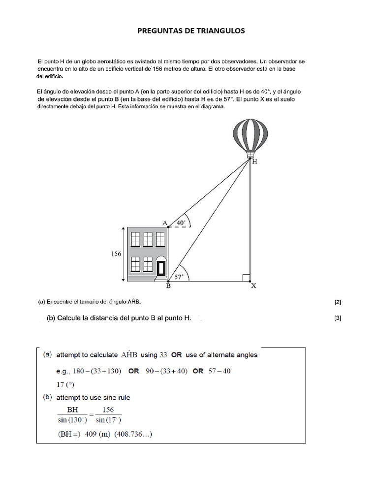 Ejercicios Triangulos | PDF
