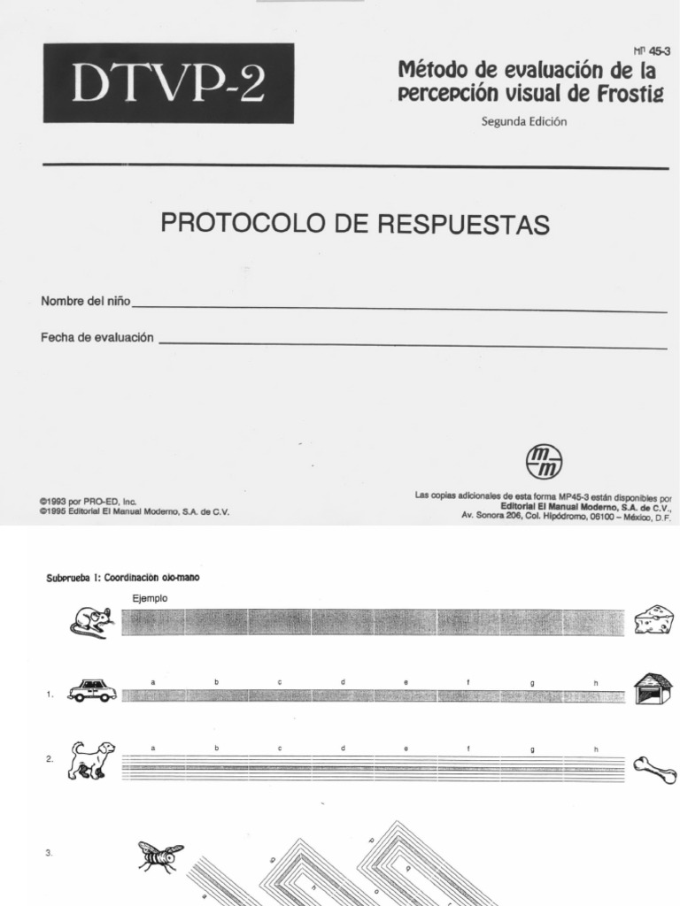 Test de Frostig (Respuestas) I | PDF