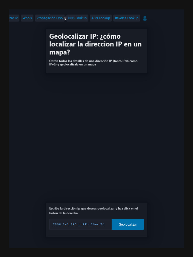 Localizar IP en Mapa - Geolocalizar IP | PDF | Protocolos de internet ...