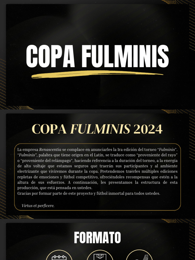 Copa Fulminis 2024: Torneo de Fútbol | PDF | Asociación de Futbol ...