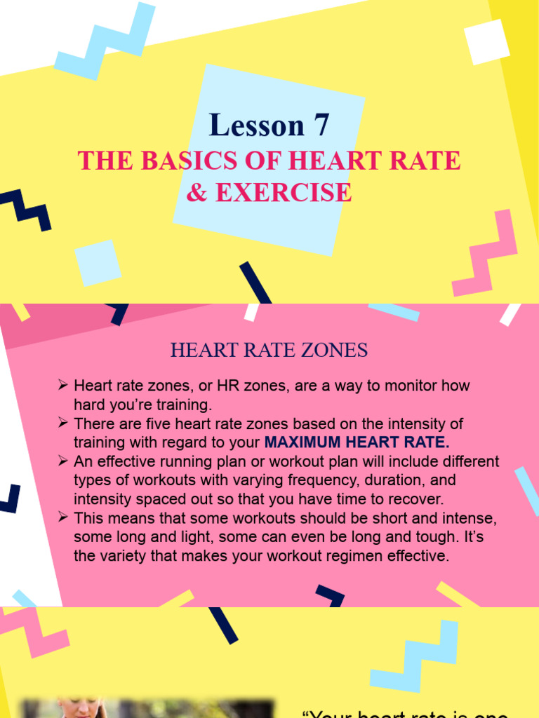 Lesson 7 - The Basics of Heart Rate & Exercise - 074755 | PDF | Heart ...
