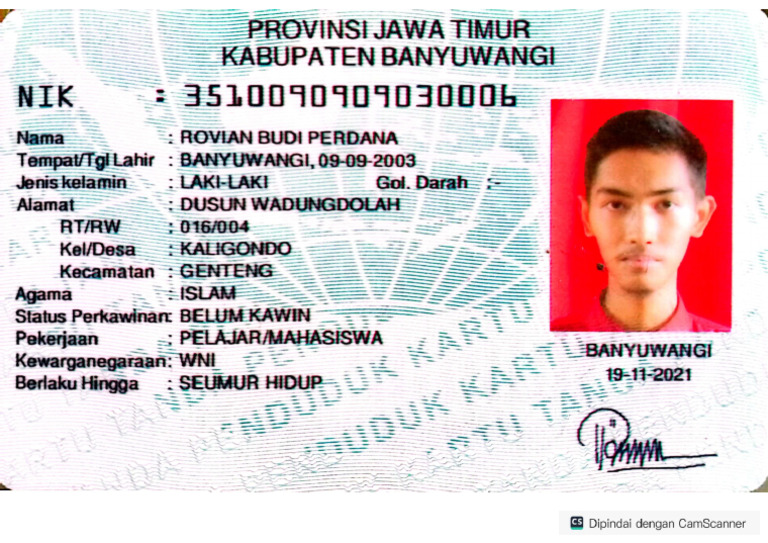 KTP Rovian Budi Perdana | PDF