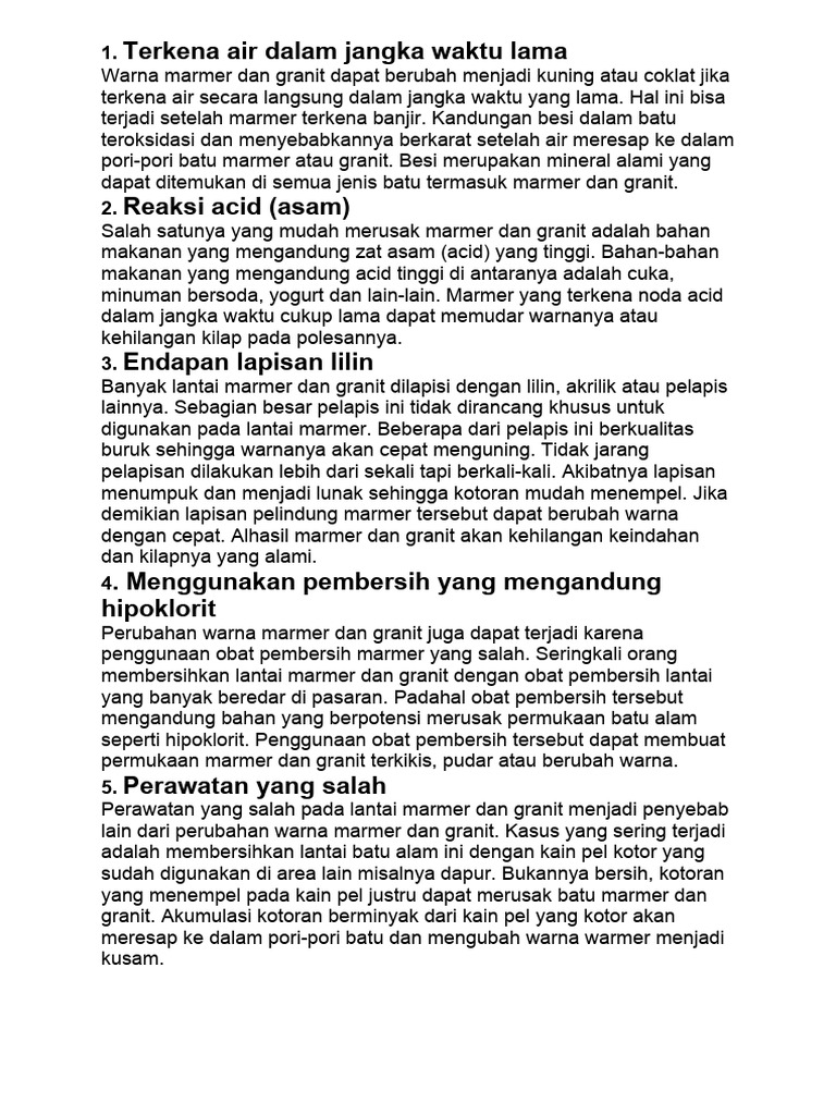 Marmer | PDF | Griya & Taman