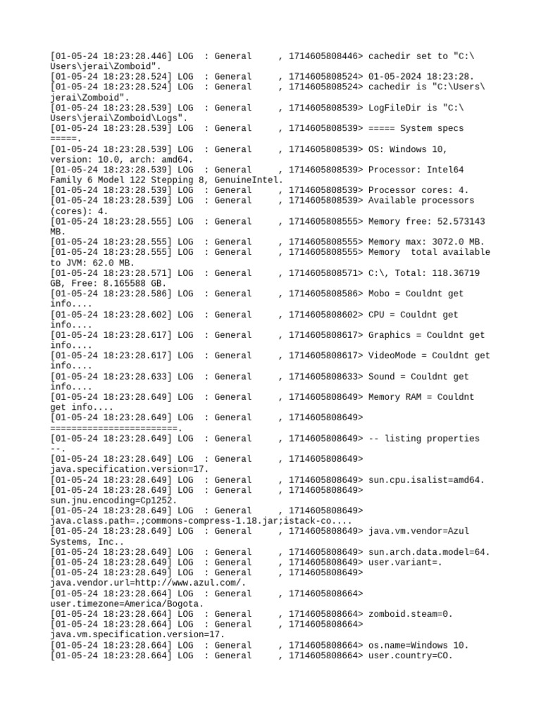 01 05 24 - 18 23 28 - DebugLog | PDF | Computing | Computer Architecture