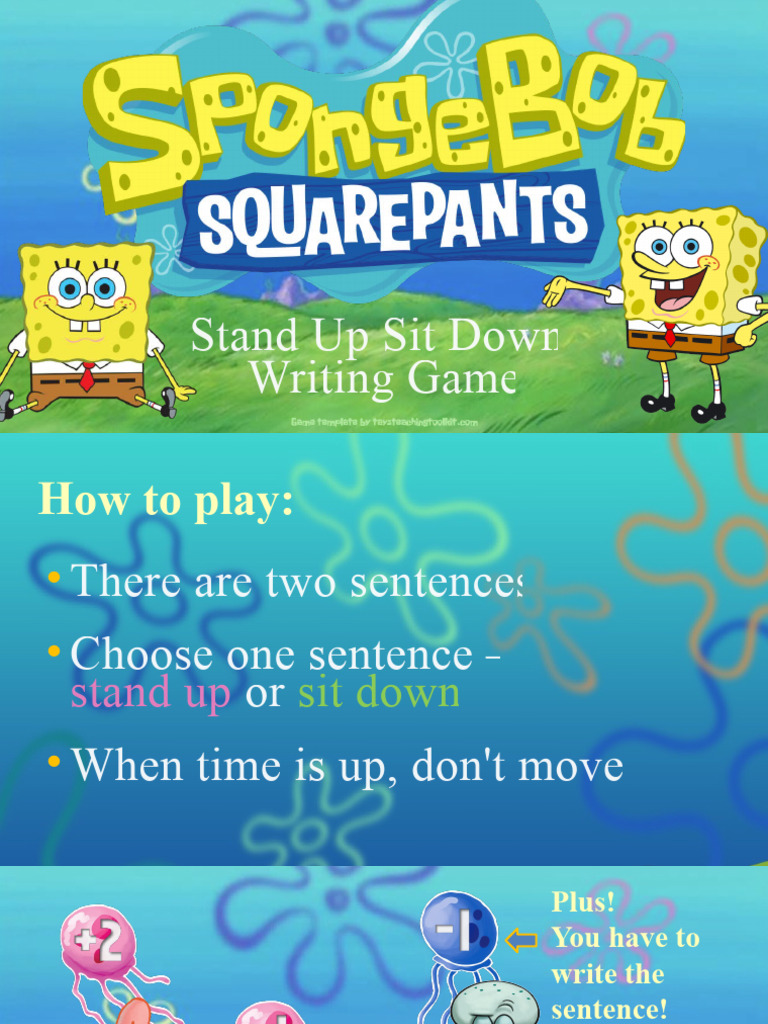 Spongebob Stand Up Sit Down Game | PDF