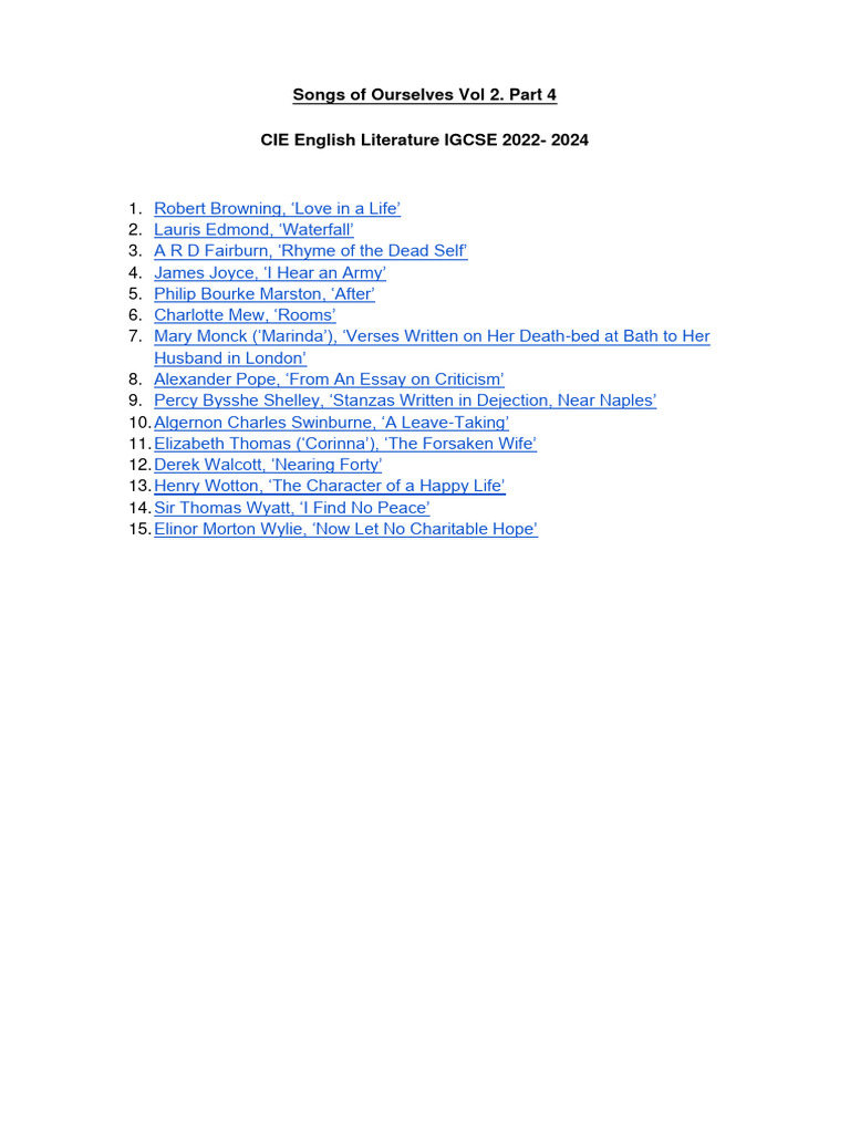 Songs of Ourselves Anthology 2022-2024 | PDF | Percy Bysshe Shelley