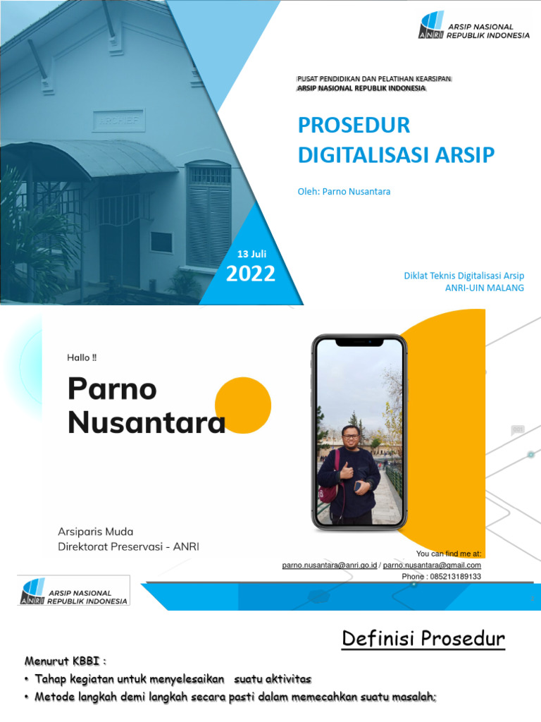 Prosedur Digitalisasi Arsip 2 | PDF