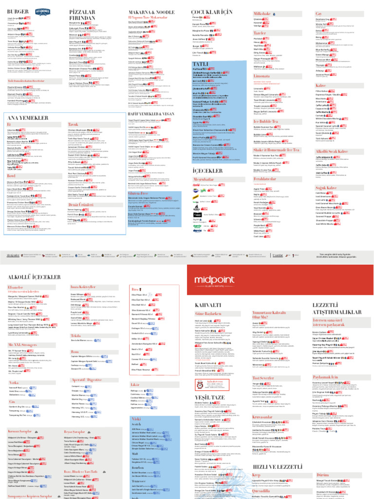 Midpoint Menu Fi̇yatsiz TR | PDF