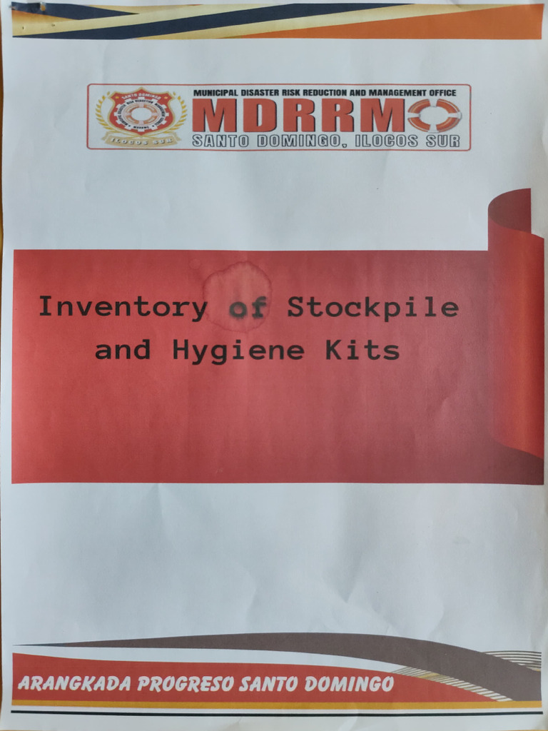 Inventory Stockpile and Hygiene Kits | PDF | Bathing | Hygiene